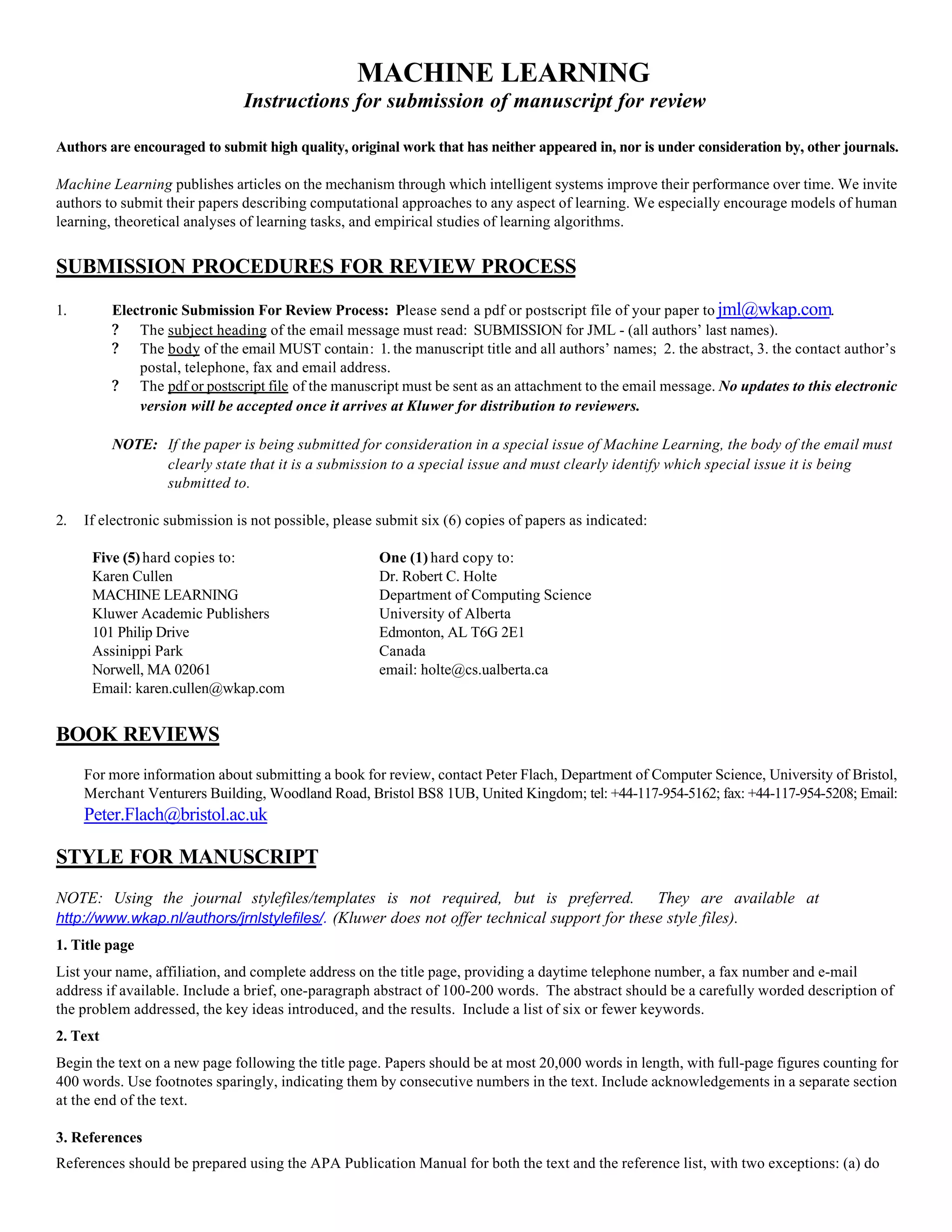 MACHINE LEARNING | PDF