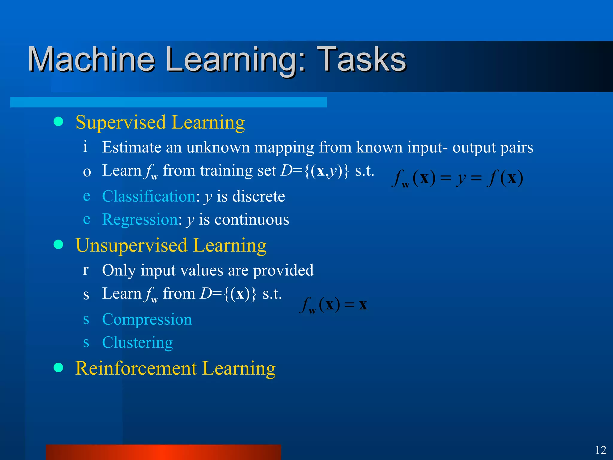 Machine Learning | PPT | Artificial Intelligence | Technology & Computing