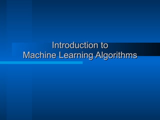 Machine Learning | PPT | Artificial Intelligence | Technology & Computing