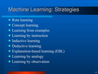 Machine Learning | PPT | Artificial Intelligence | Technology & Computing