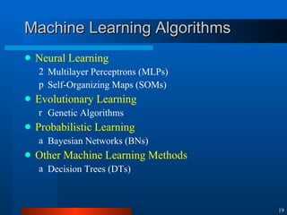 Machine Learning | PPT | Artificial Intelligence | Technology & Computing
