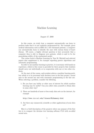 Machine Learning | PDF | Educational Assessment | Education