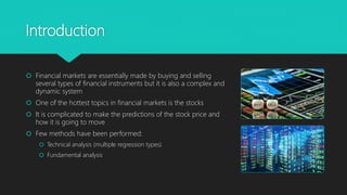 Machine learning: Stock Price Prediction | PPTX