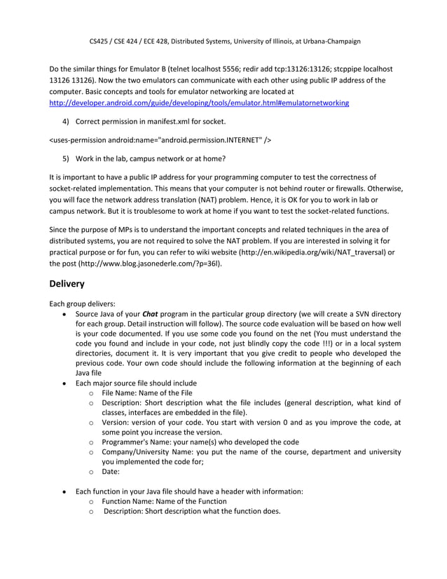 Machine Problem 1: Let's chat | DOCX