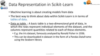 Hands-on - Machine Learning using scikitLearn | PPT