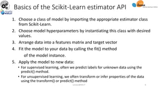Hands-on - Machine Learning using scikitLearn | PPT