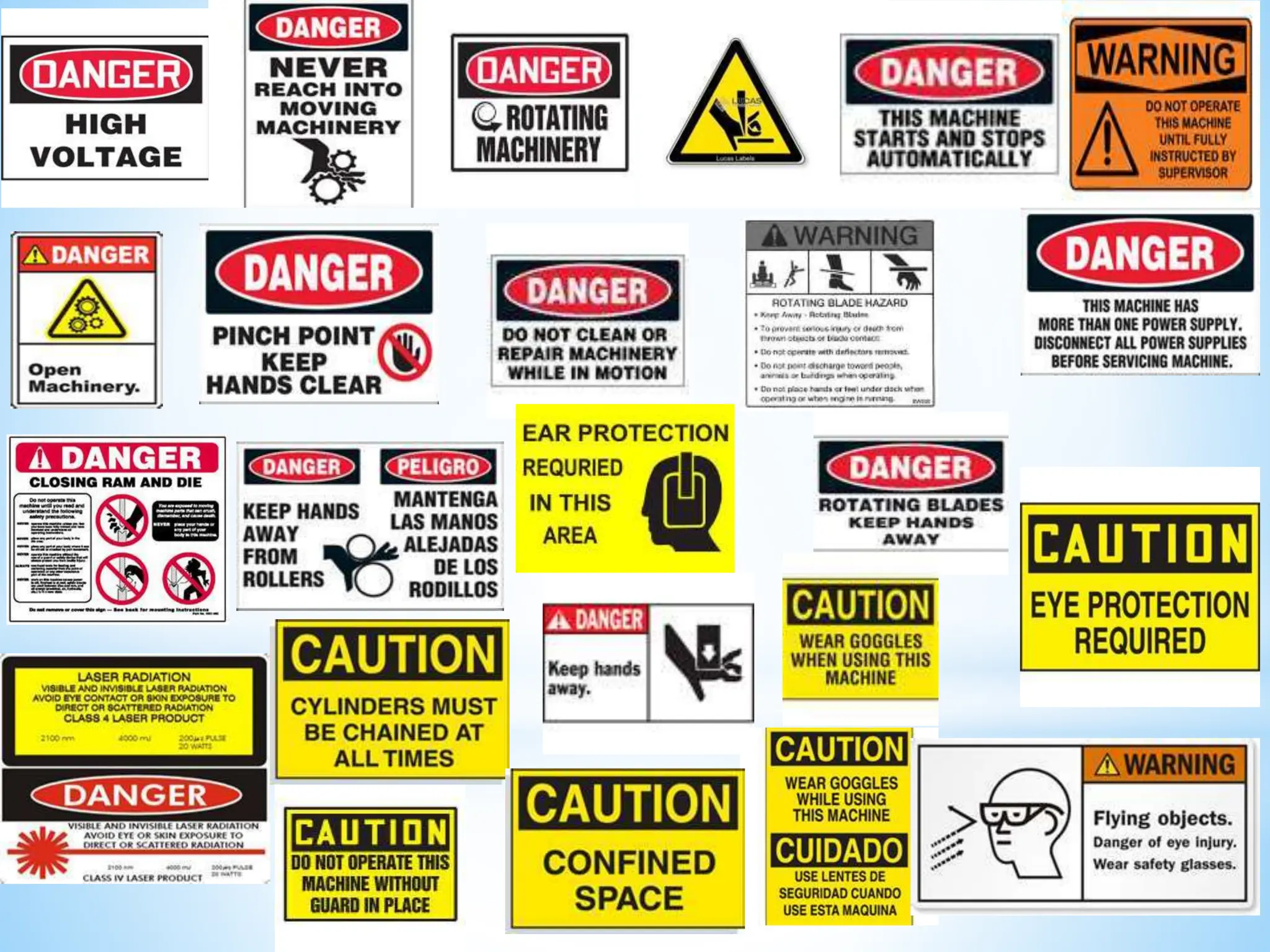 Machine-Shop-Safety-Training at the work place with safety precautions ...