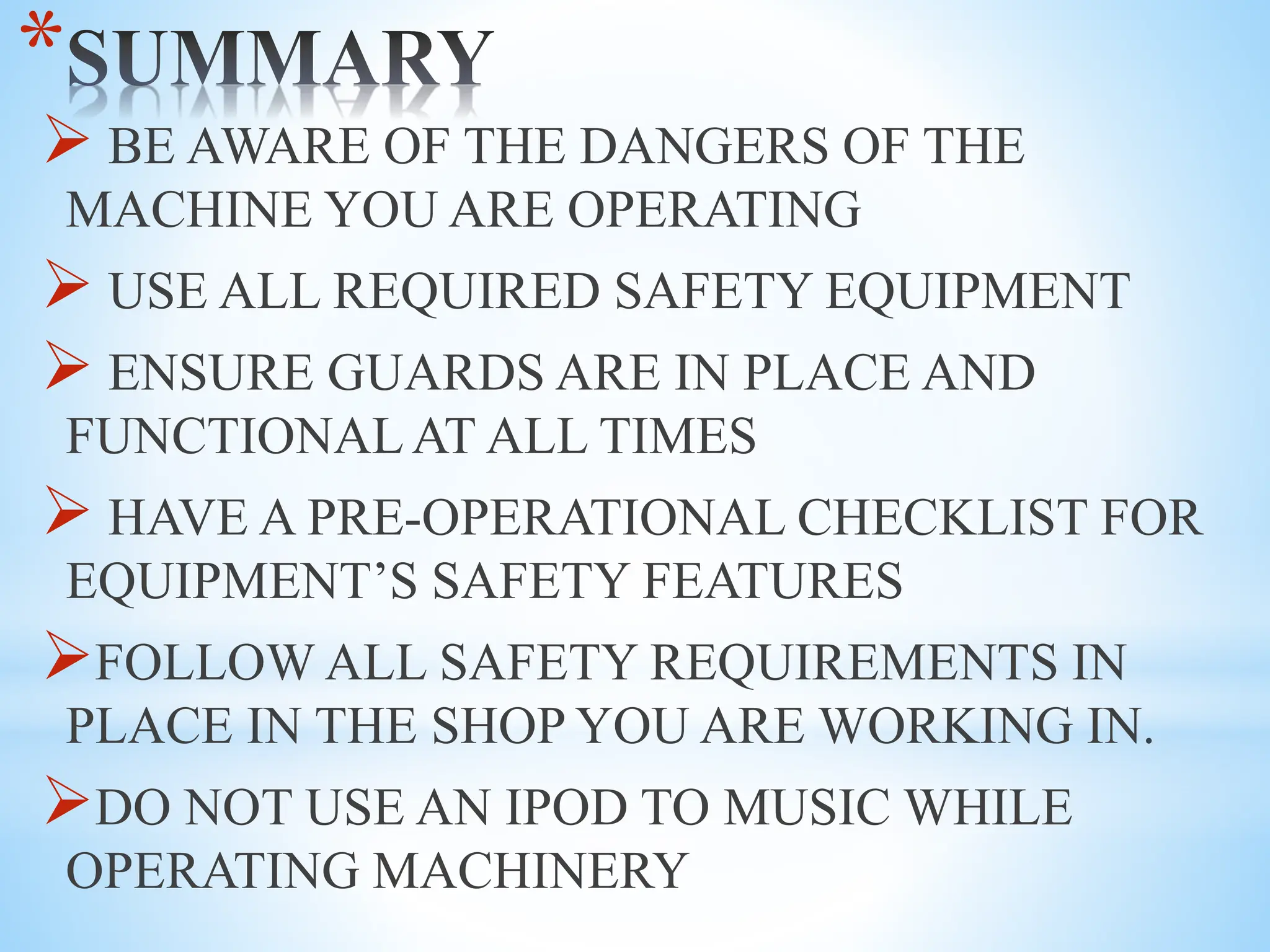 Machine-Shop-Safety-Training at the work place with safety precautions ...