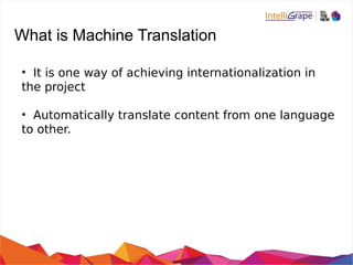 Introduction to Machine translation - AEM | PPT