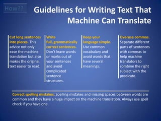 Machine Translation: What it is? | PPTX