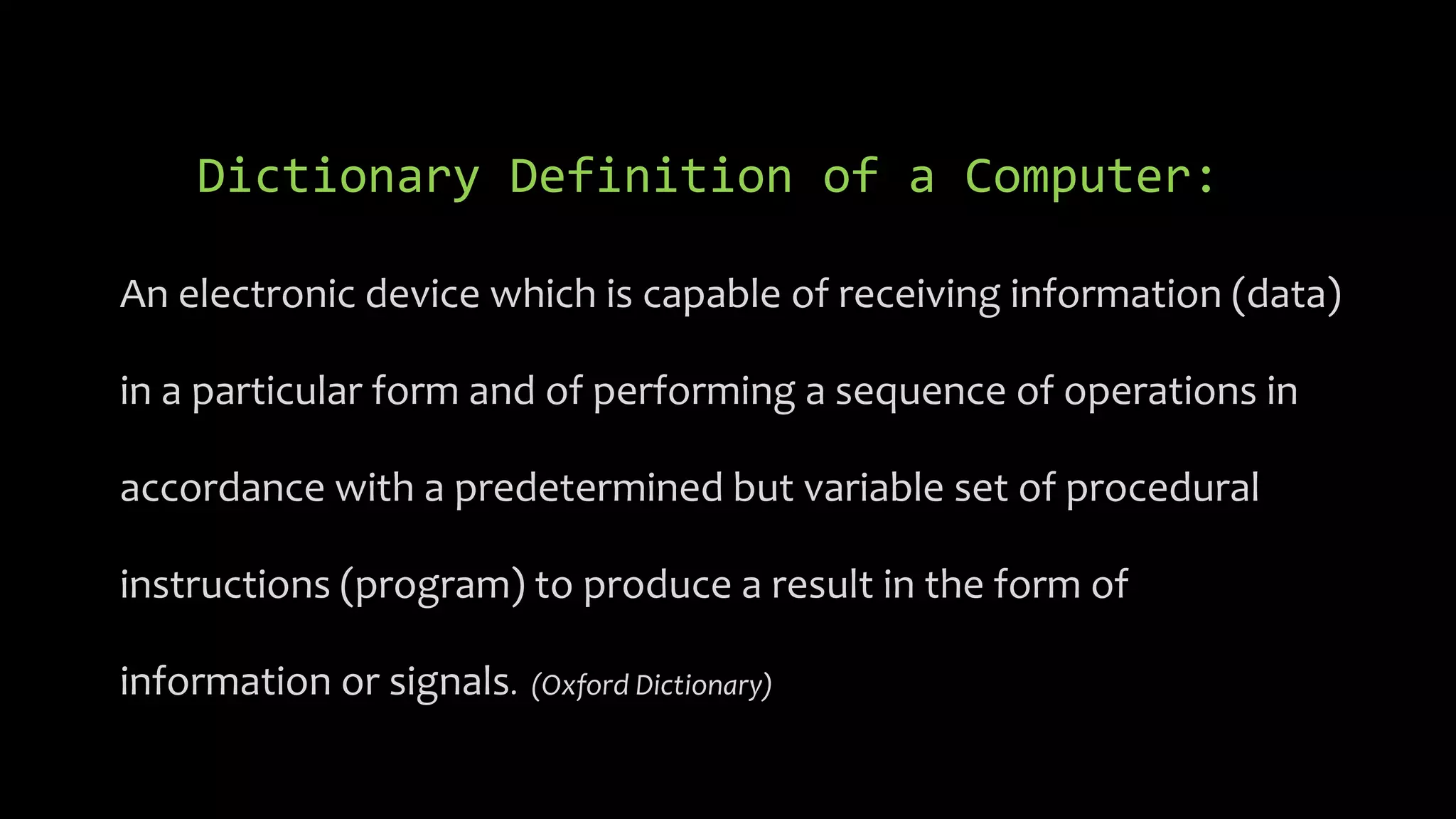 Machine architecture intro | PPTX | Internet for Beginners | Internet