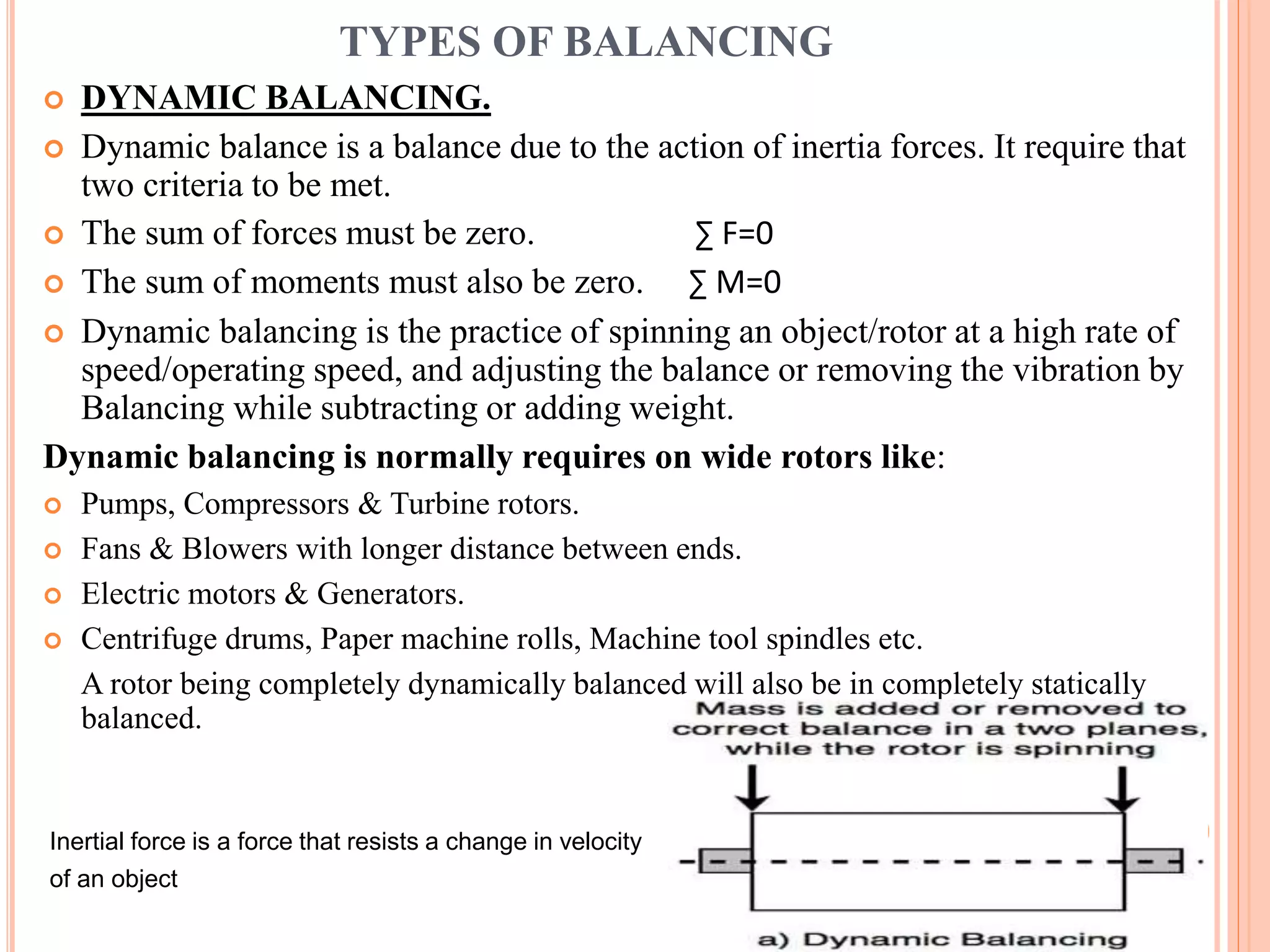 Machine balancing presentation | PPTX