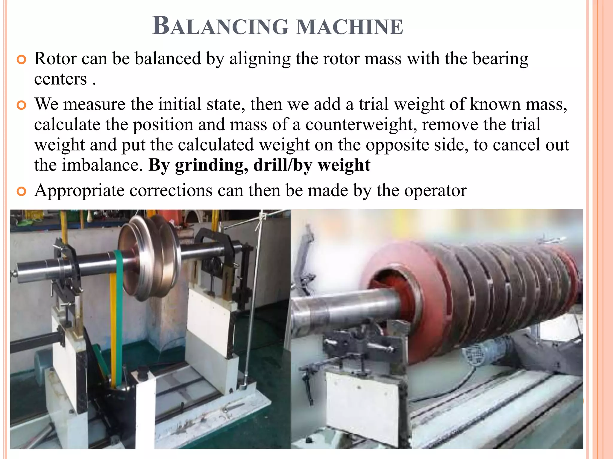Machine balancing presentation | PPTX