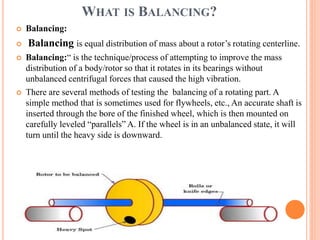 Machine balancing presentation | PPTX