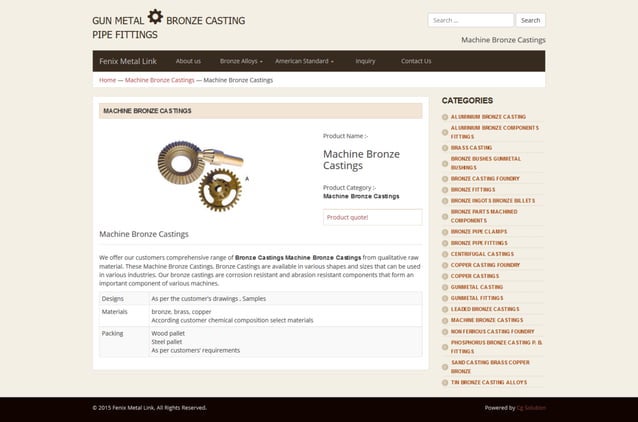 Machine bronze castings | PDF