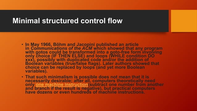 Machine control flow | PPT