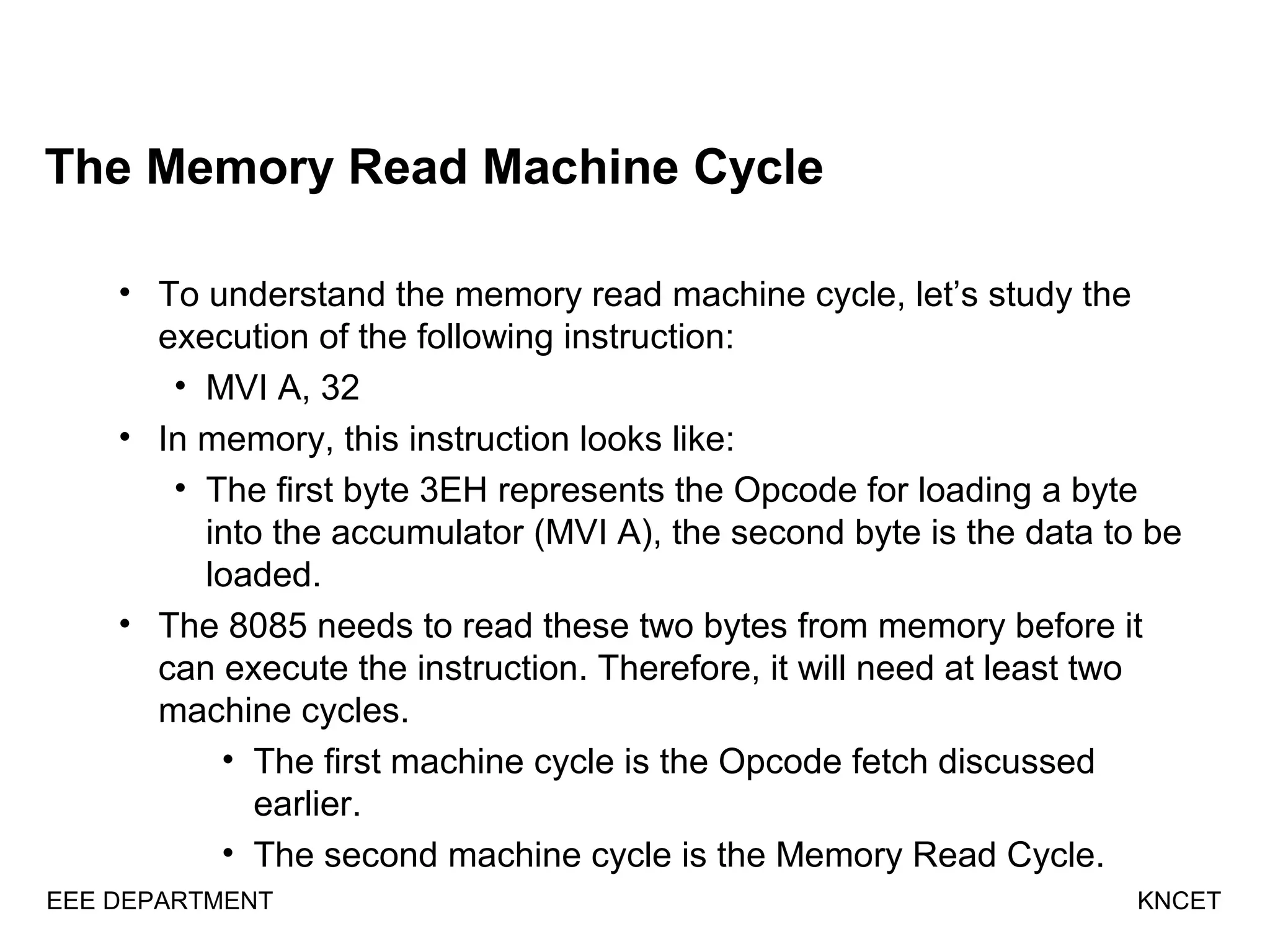 Machine cycles | PPT