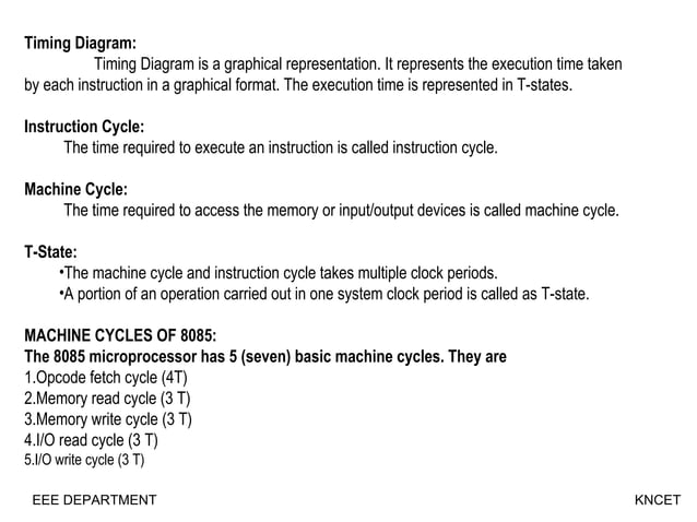 Machine cycles | PPT
