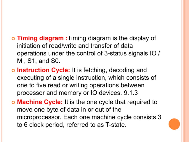 Timing Diagram of 8085.pptx | Operating Systems | Computer Software and Applications