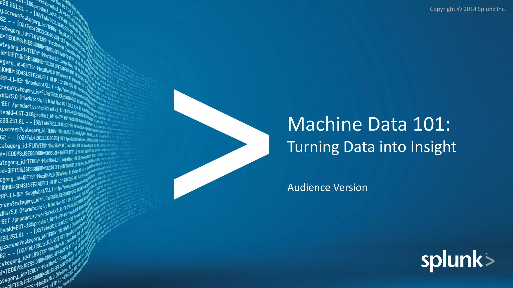 Machine Data 101 | PDF