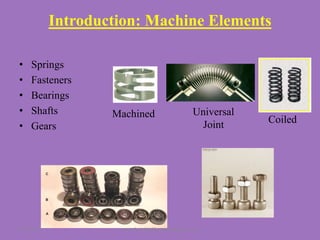 Mechanical Machine Design -Introduction | PPTX