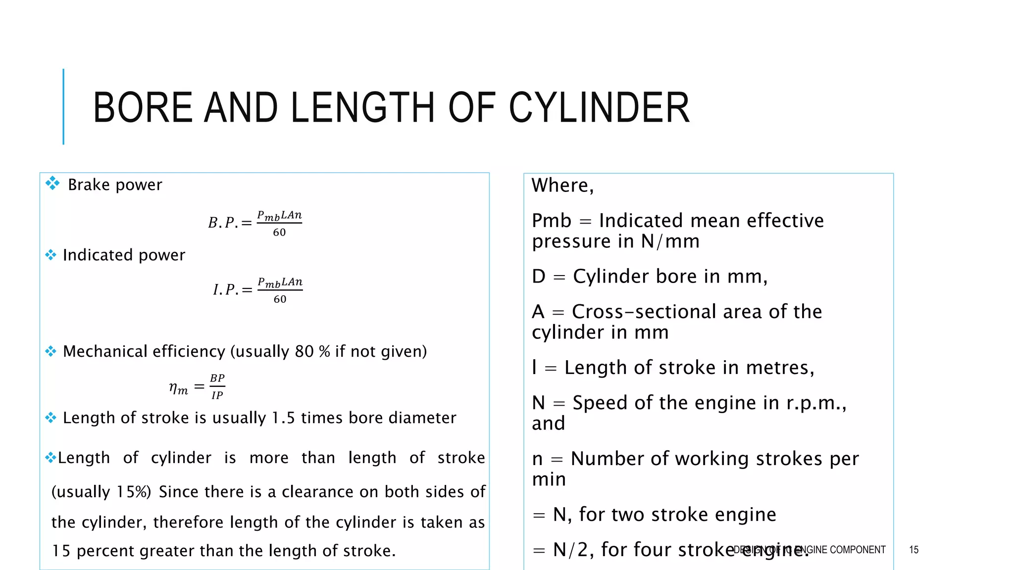DESIGN OF IC ENGINE COMPONENT-CYLINDER | PPTX