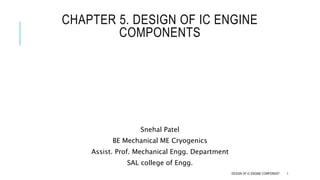 DESIGN OF IC ENGINE COMPONENT-CYLINDER | PPTX