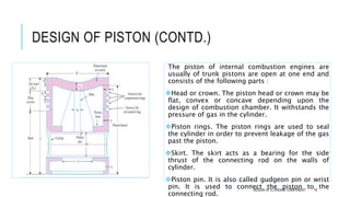DESIGN OF IC ENGINE COMPONENT-CYLINDER | PPTX