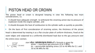 DESIGN OF IC ENGINE COMPONENT-CYLINDER | PPTX