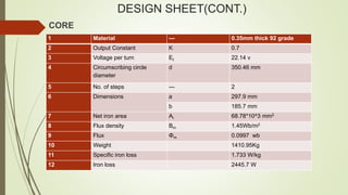 Electrical Machine design | PPTX