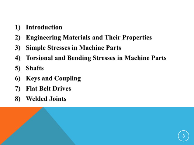 Machine Design Lecture (1) Introduction.pptx | Physics | Science