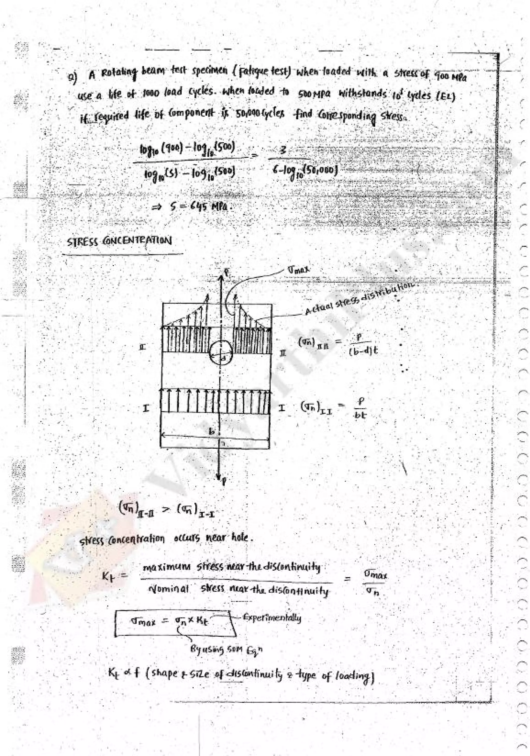 Machine design 1 (md) Mechanical Engineering handwritten classes notes ...