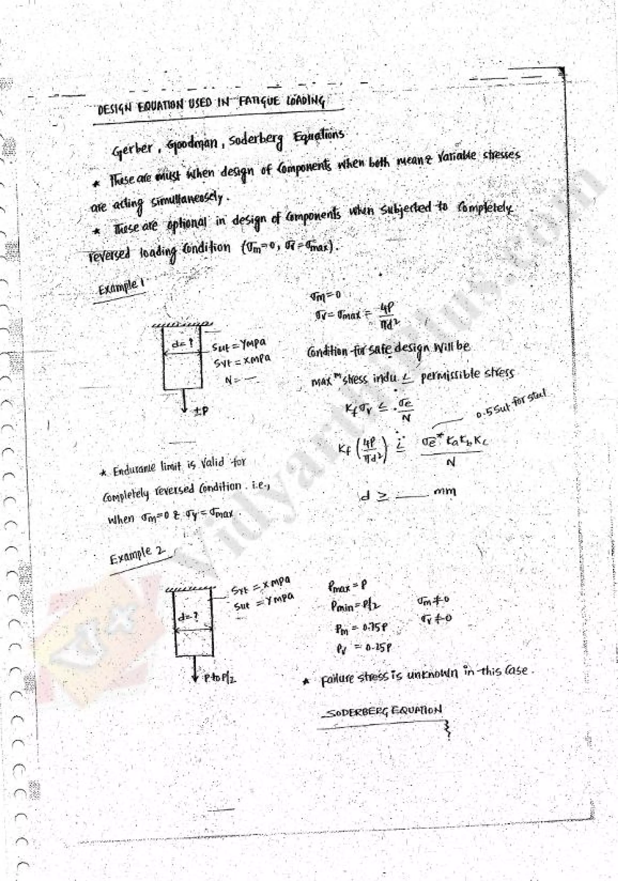 Machine design 1 (md) Mechanical Engineering handwritten classes notes ...
