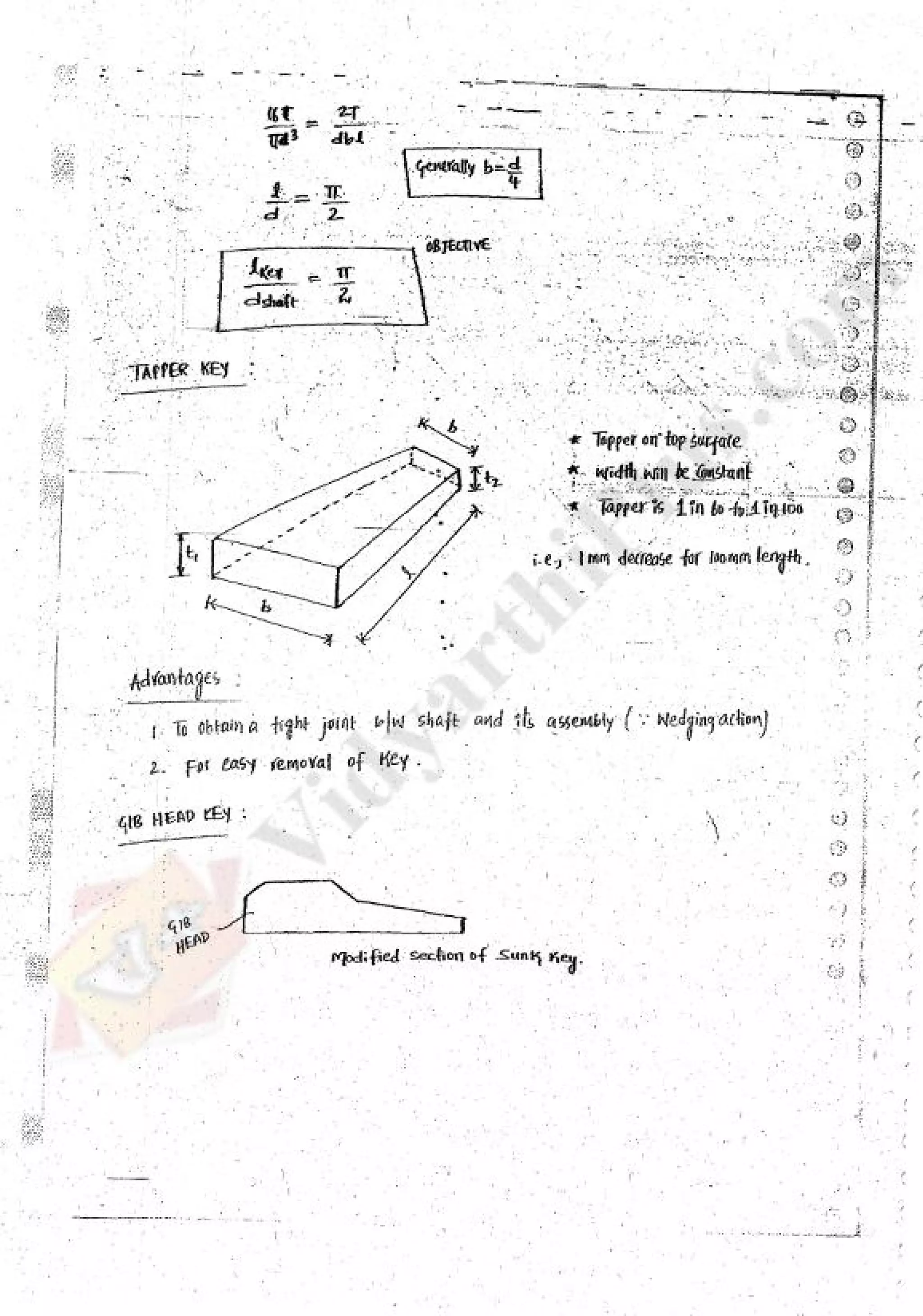 Machine design 1 (md) Mechanical Engineering handwritten classes notes ...