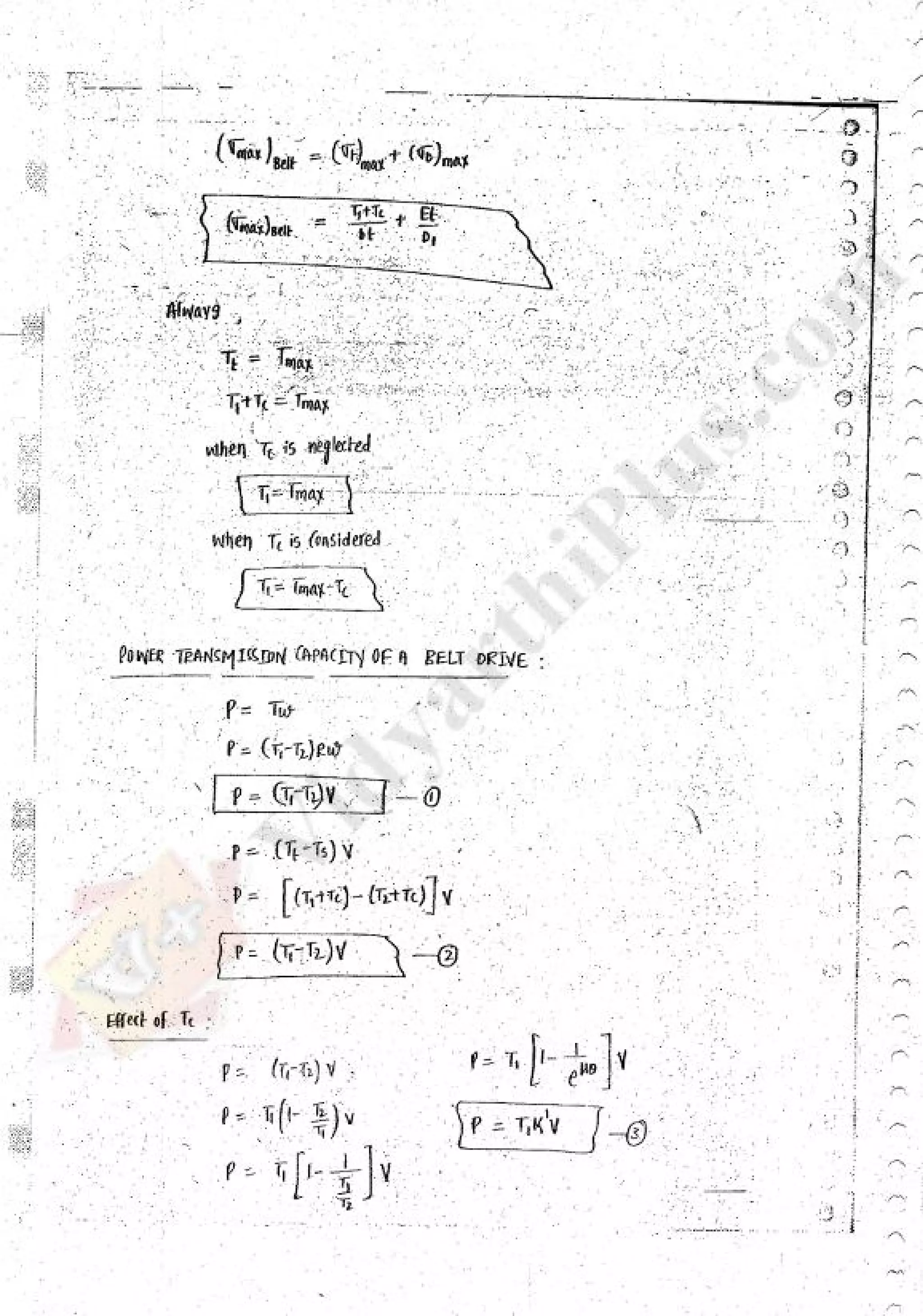 Machine design 1 (md) Mechanical Engineering handwritten classes notes ...