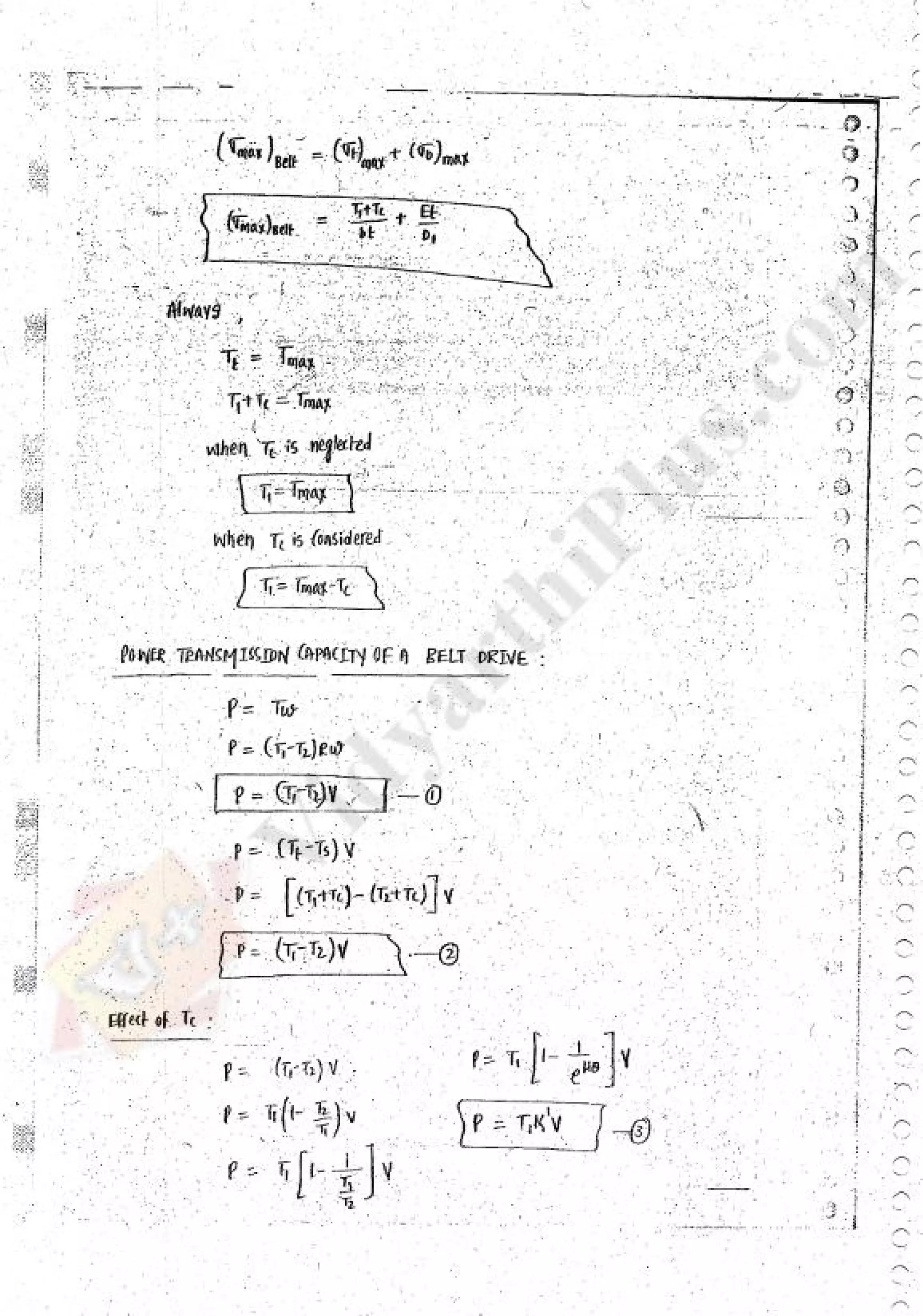 Machine design 1 (md) Mechanical Engineering handwritten classes notes ...