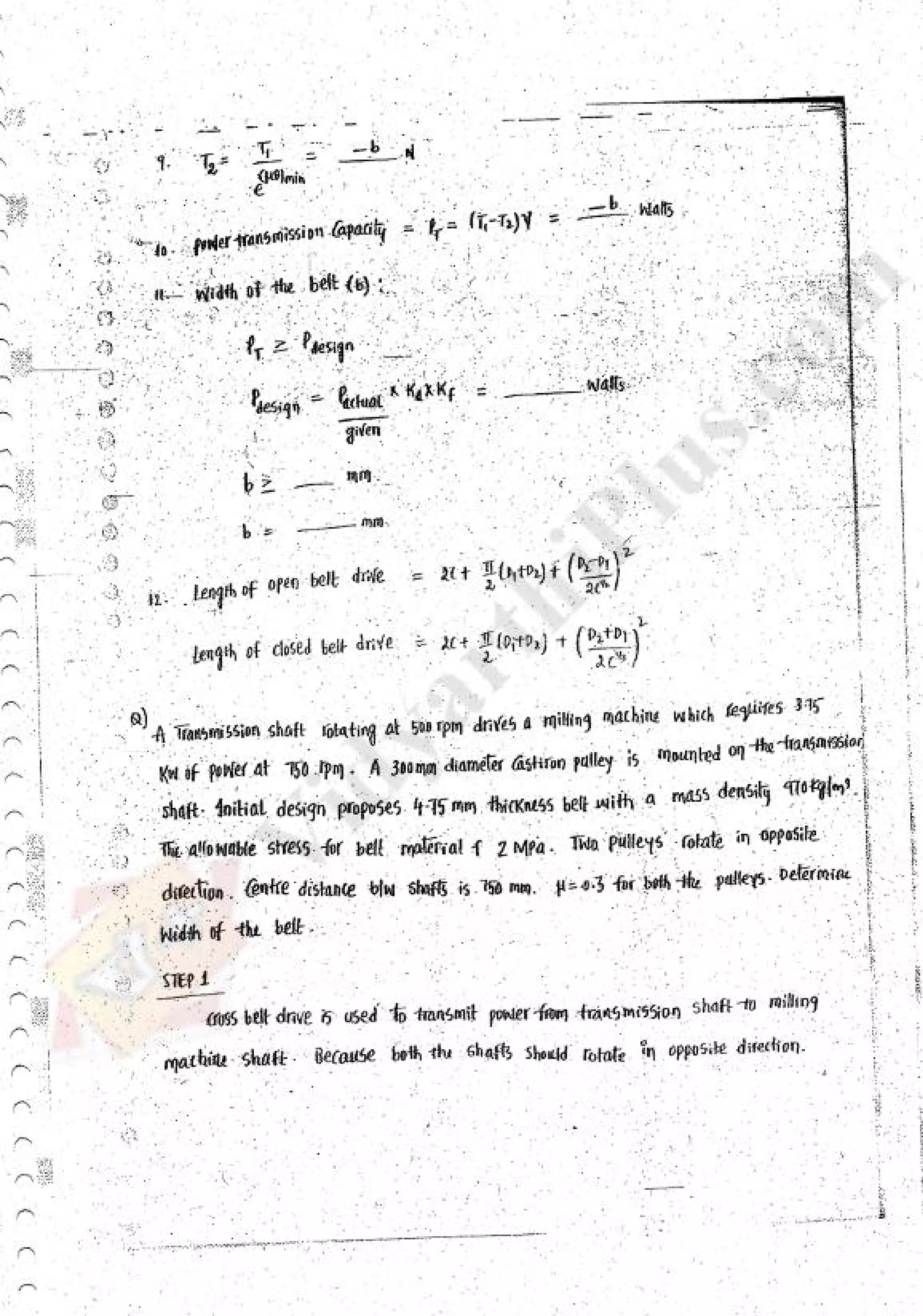 Machine design 1 (md) Mechanical Engineering handwritten classes notes ...