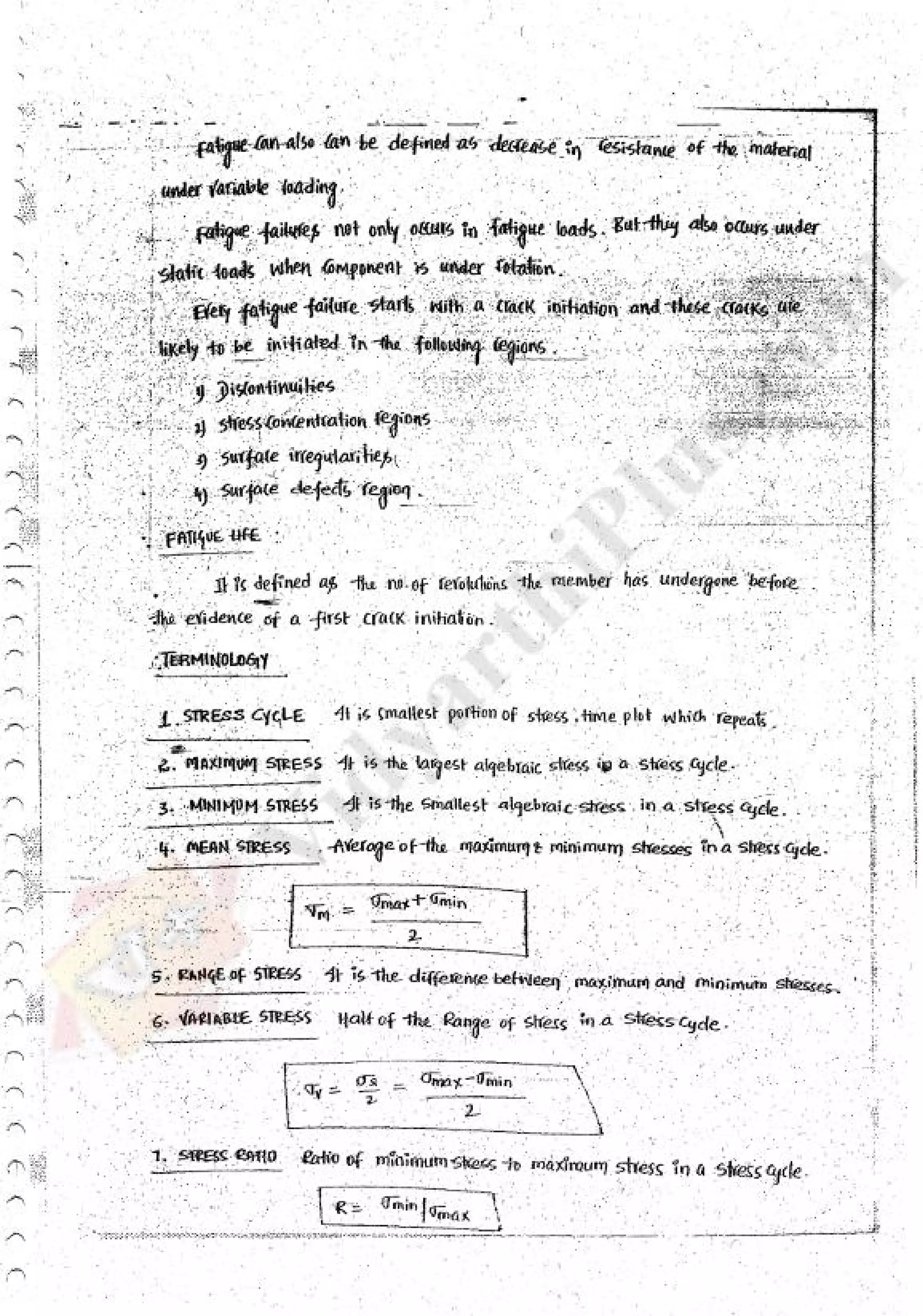 Machine design 1 (md) Mechanical Engineering handwritten classes notes ...