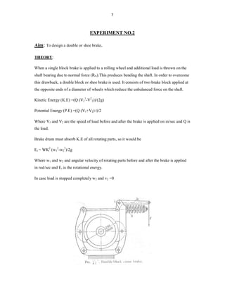 Machine design lab manual | PDF