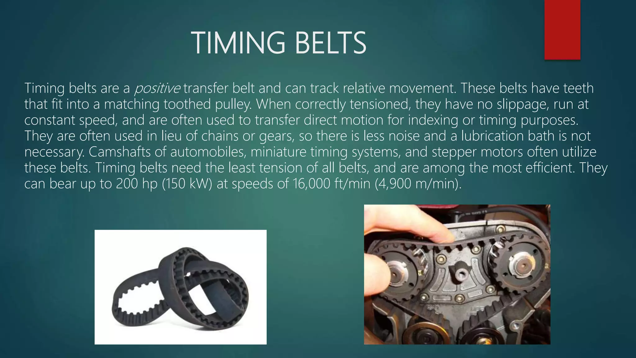 Machine Design Belts | PPTX