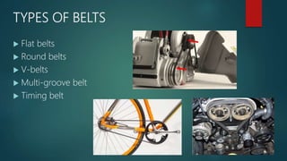 Machine Design Belts | PPTX