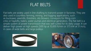 Machine Design Belts | PPTX