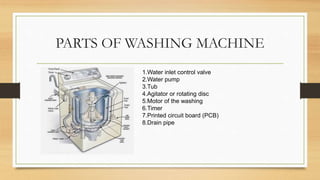 Machine details of washing machine | PPTX