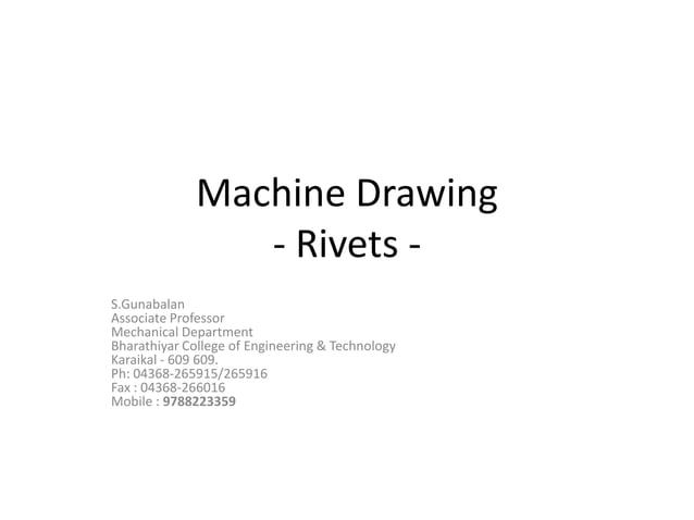 Machine drawing | PPTX | Woodworking | Arts and Crafts