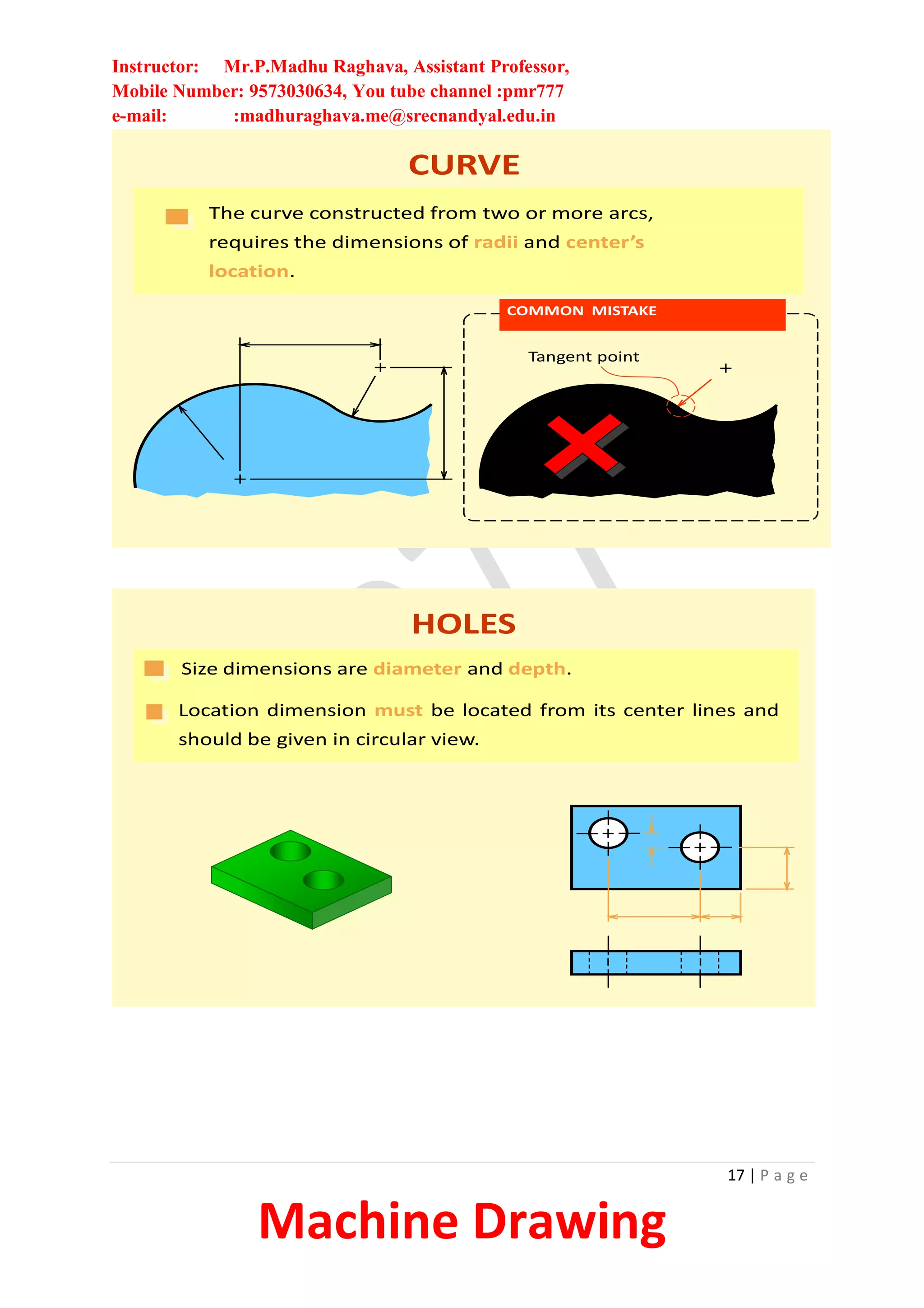 #Machine Drawing Complete lecture notes | PDF