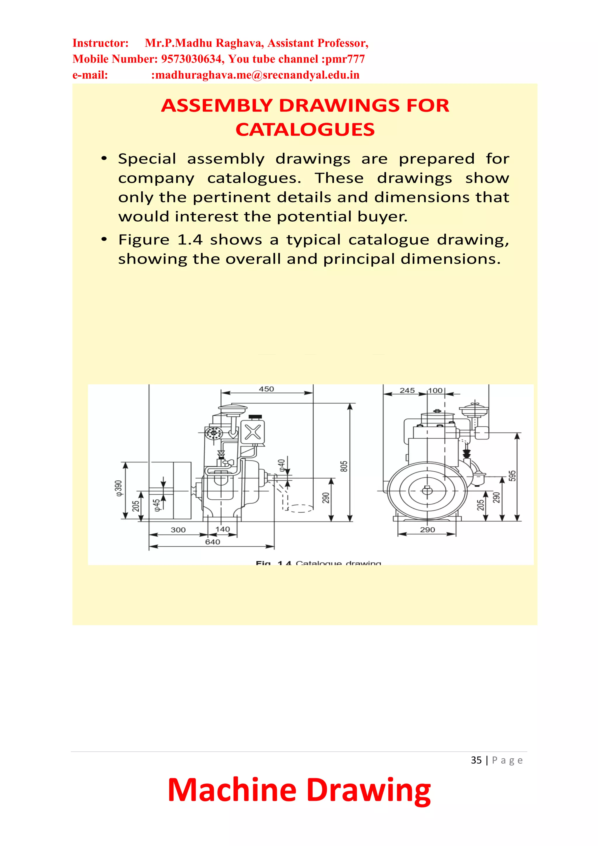 #Machine Drawing Complete lecture notes | PDF