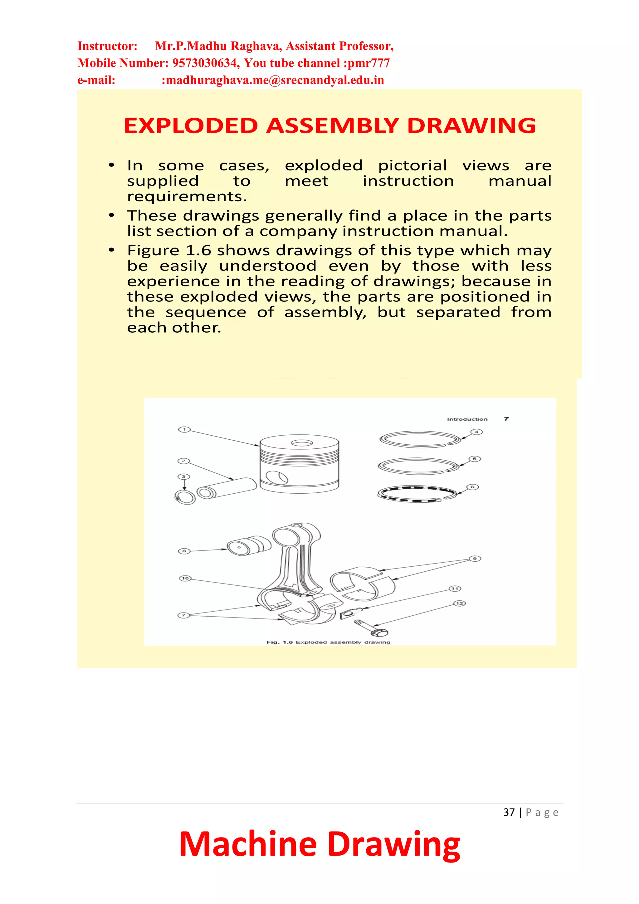 #Machine Drawing Complete lecture notes | PDF