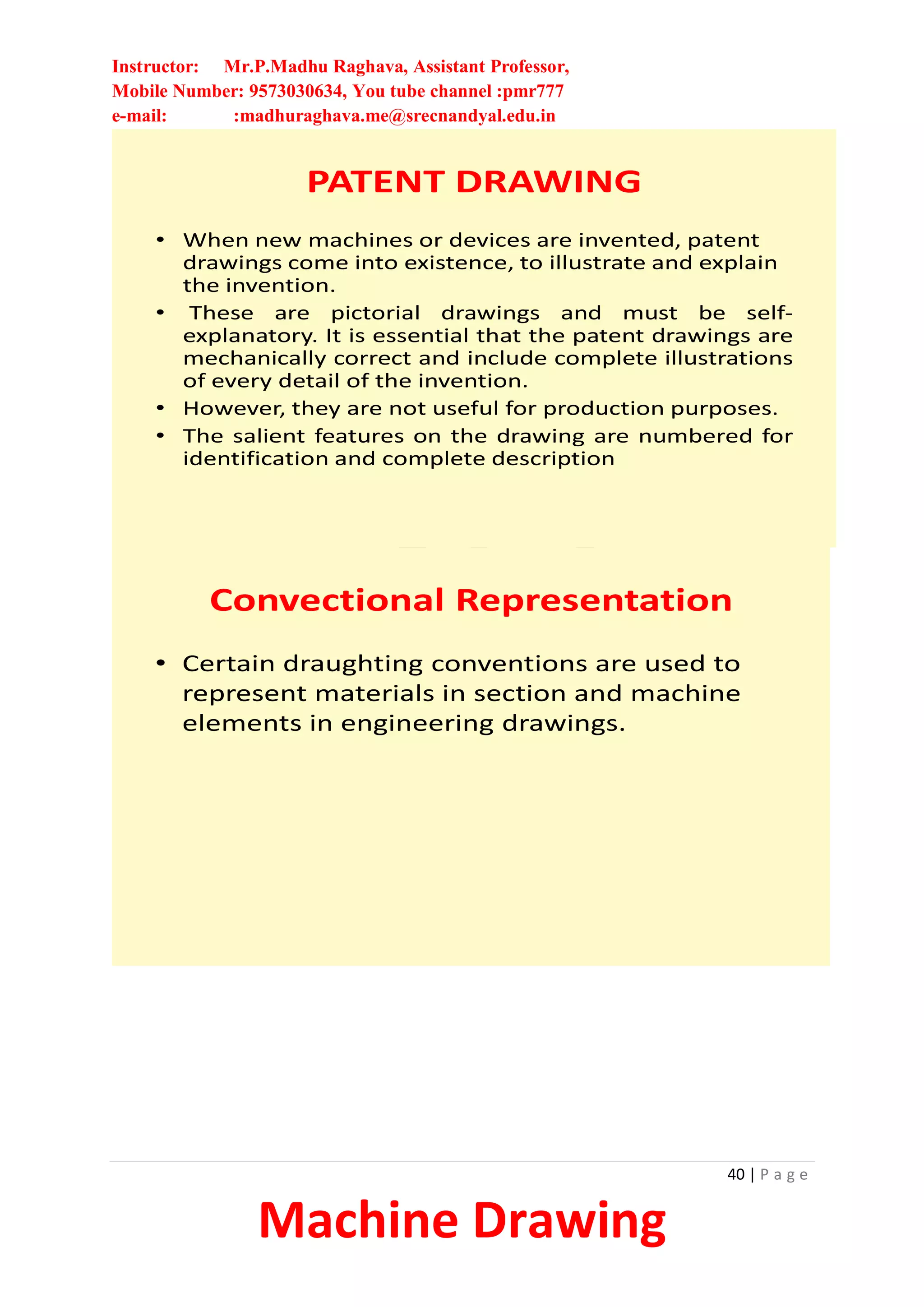 #Machine Drawing Complete lecture notes | PDF