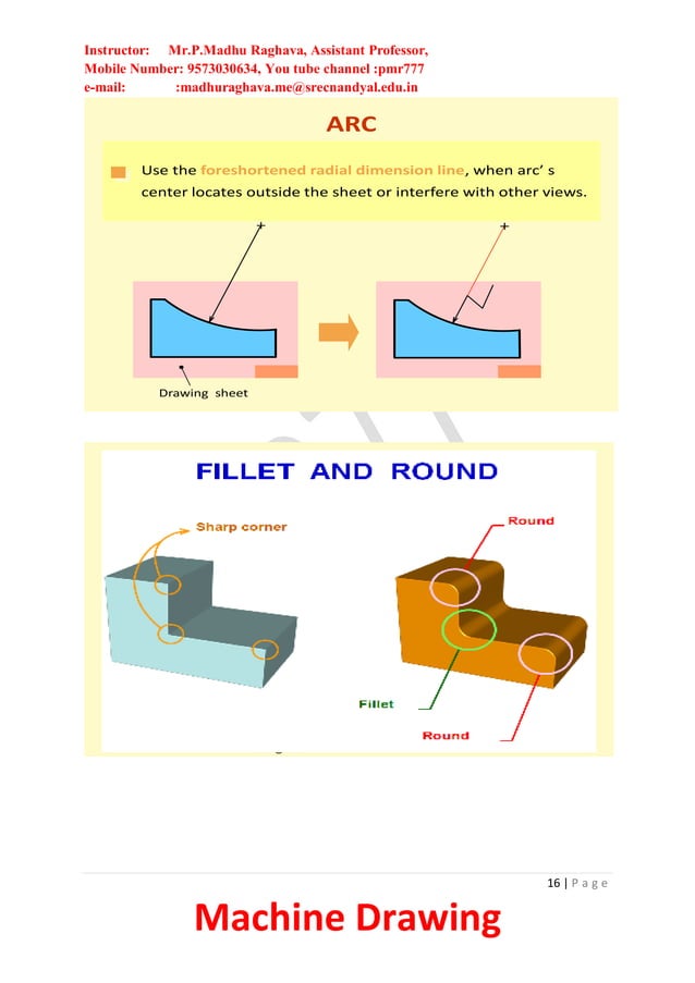 #Machine Drawing Complete lecture notes | PDF