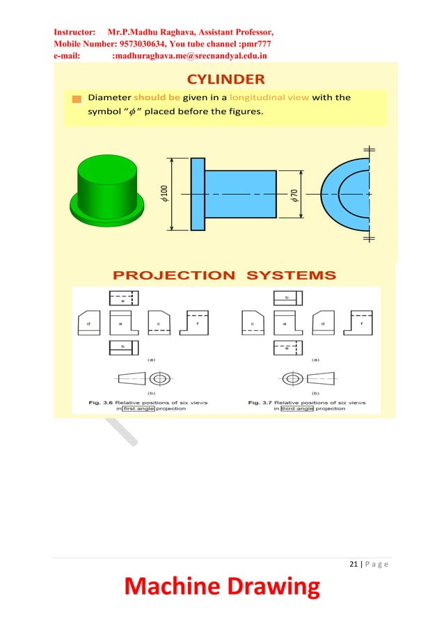 #Machine Drawing Complete lecture notes | PDF